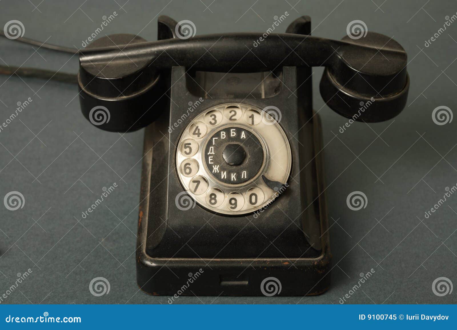 Old Russian phone stock image. Image of technology, manual - 9100745