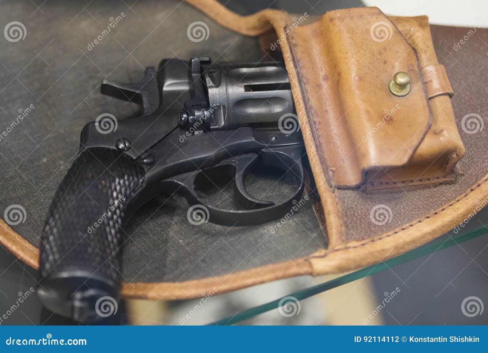 Russian Revolver (Nagant M1895 Revolver) Stock Image | CartoonDealer ...