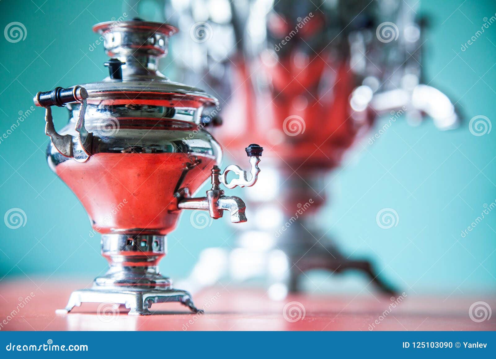 Old Russian samovar stock photo. Image of drink, tradition - 125103090