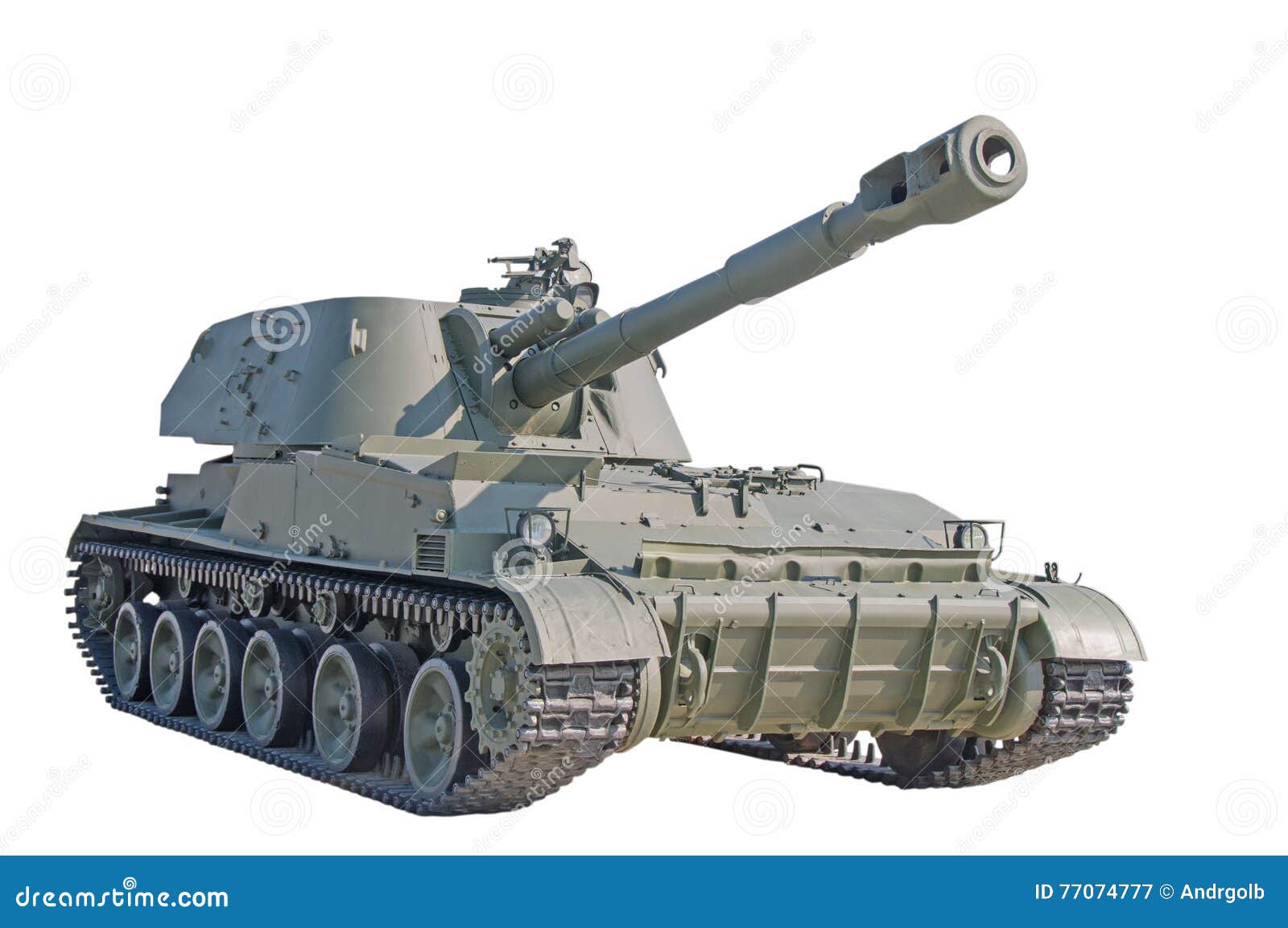 Old Russian Self-propelled Gun. Stock Image - Image of technology ...