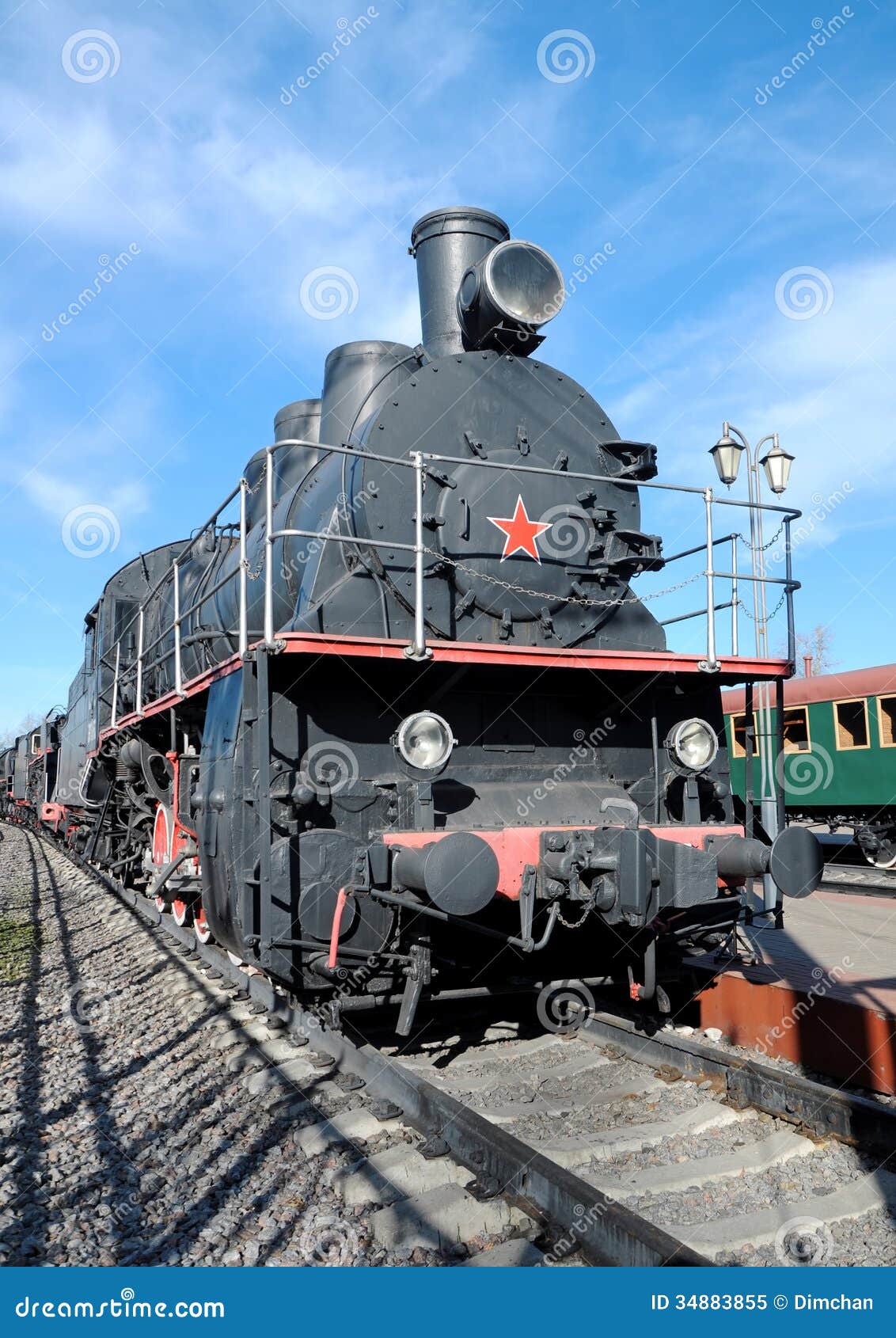 Old Russian Steam Locomotive Stock Image - Image of locomotive, machine ...