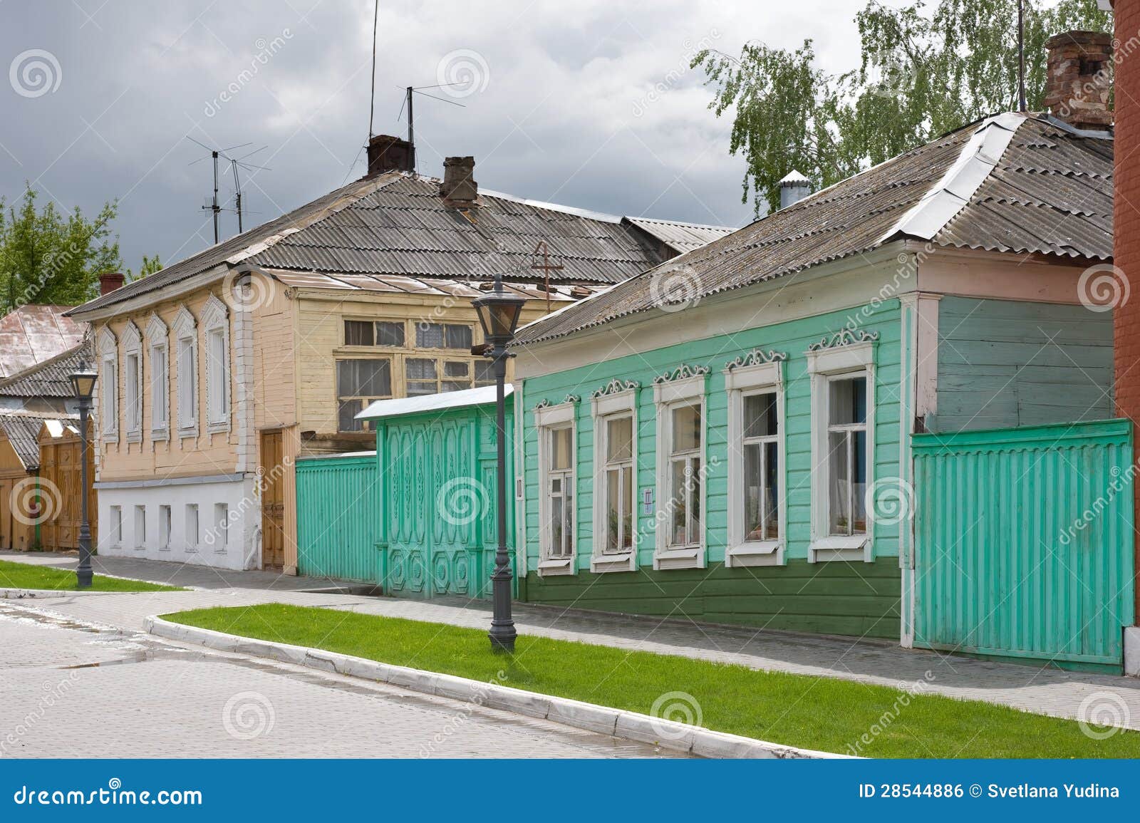 Old russian town stock photo. Image of fretwork, horizontal - 28544886