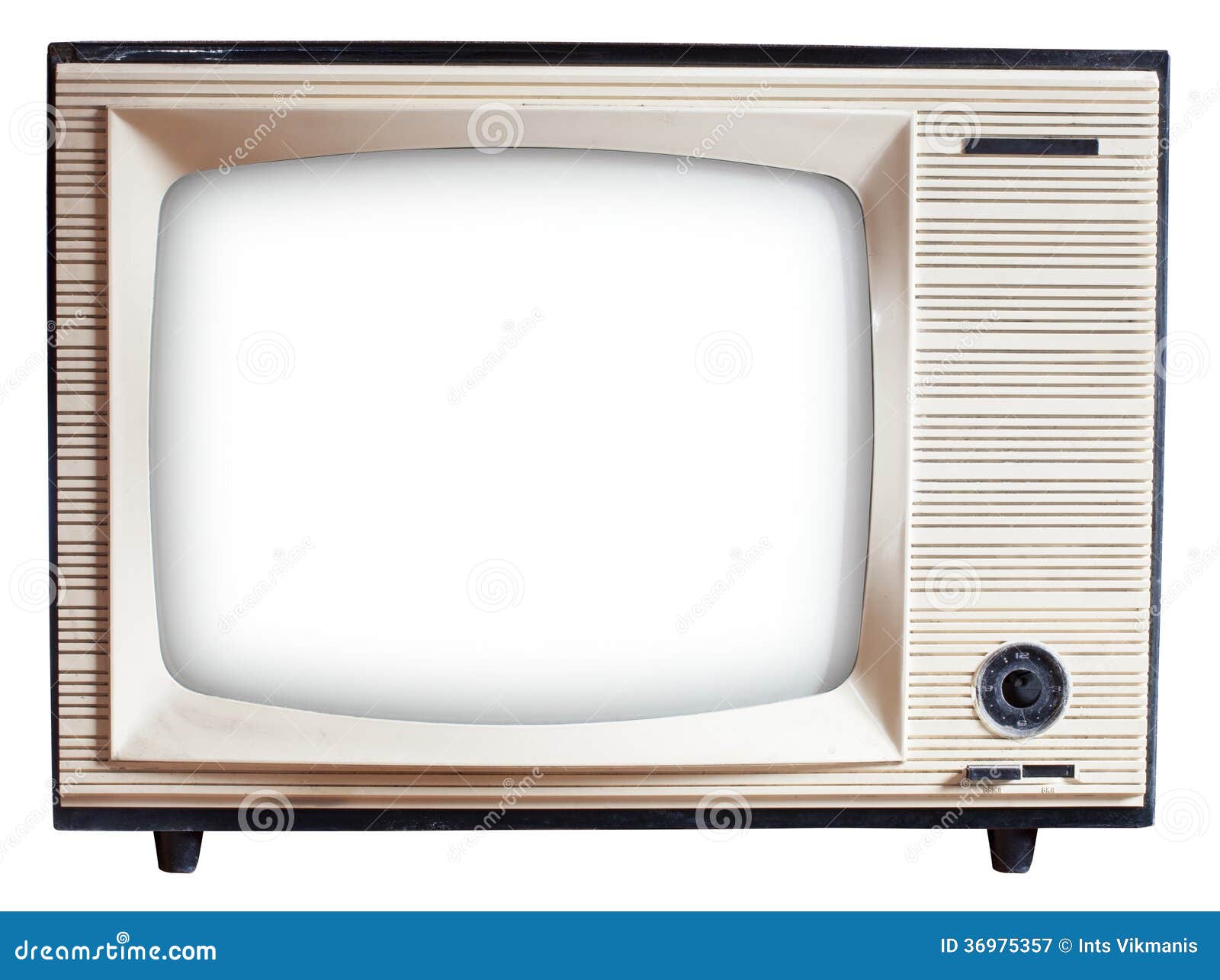 Old Russian TV set stock image. Image of isolated, front - 36975357