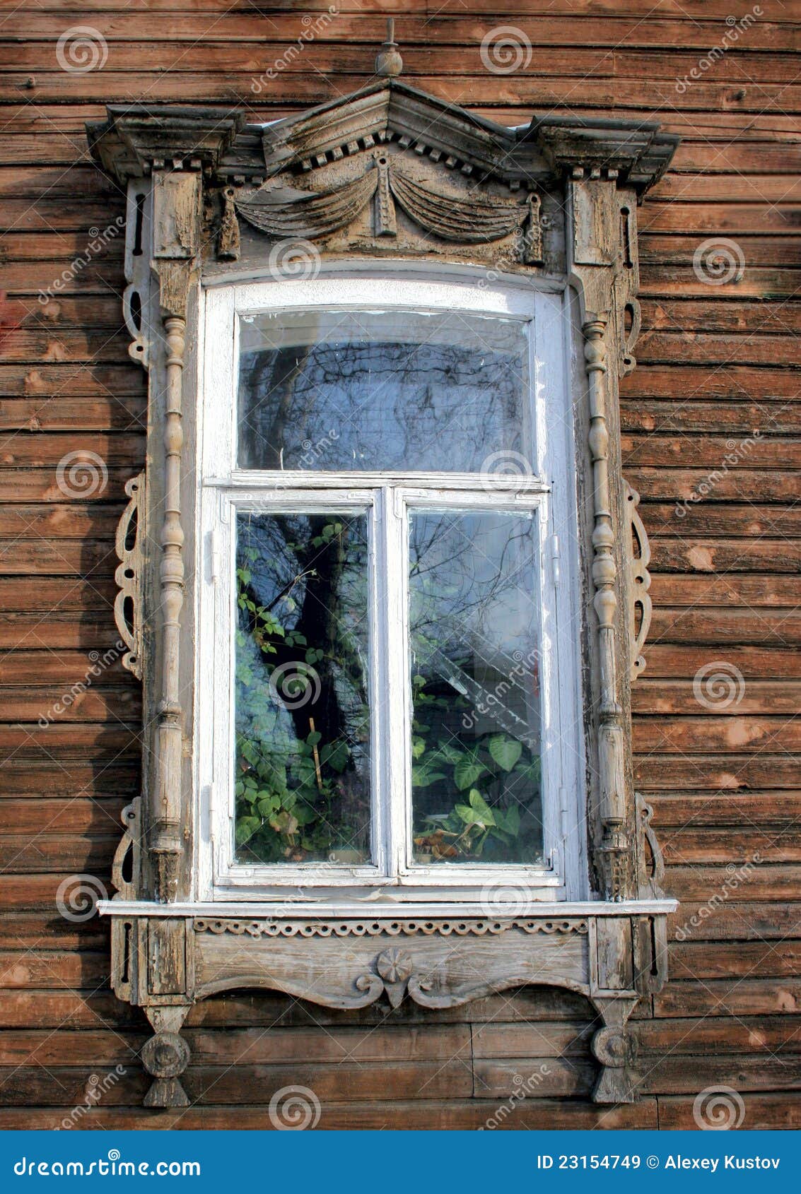 Old Russian Window in Tomsk Stock Image - Image of building, real: 23154749