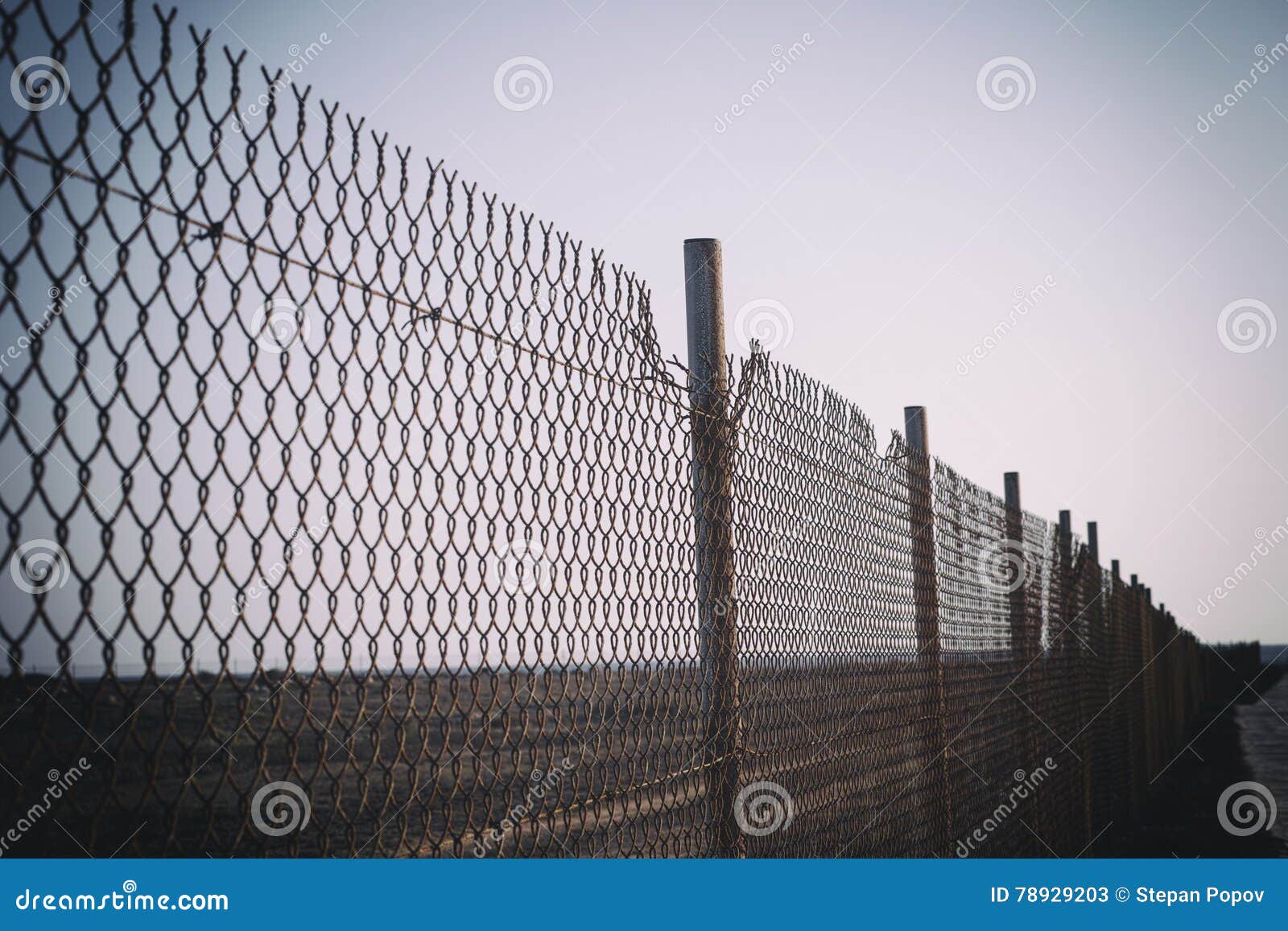 Old rust chain link fence stock image. Image of barrier - 78929203