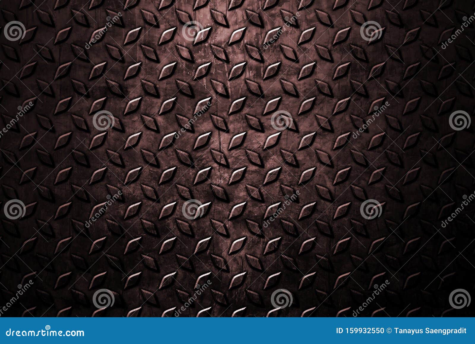Old and Rust Diamond Plate. Metal Background and Texture Stock ...