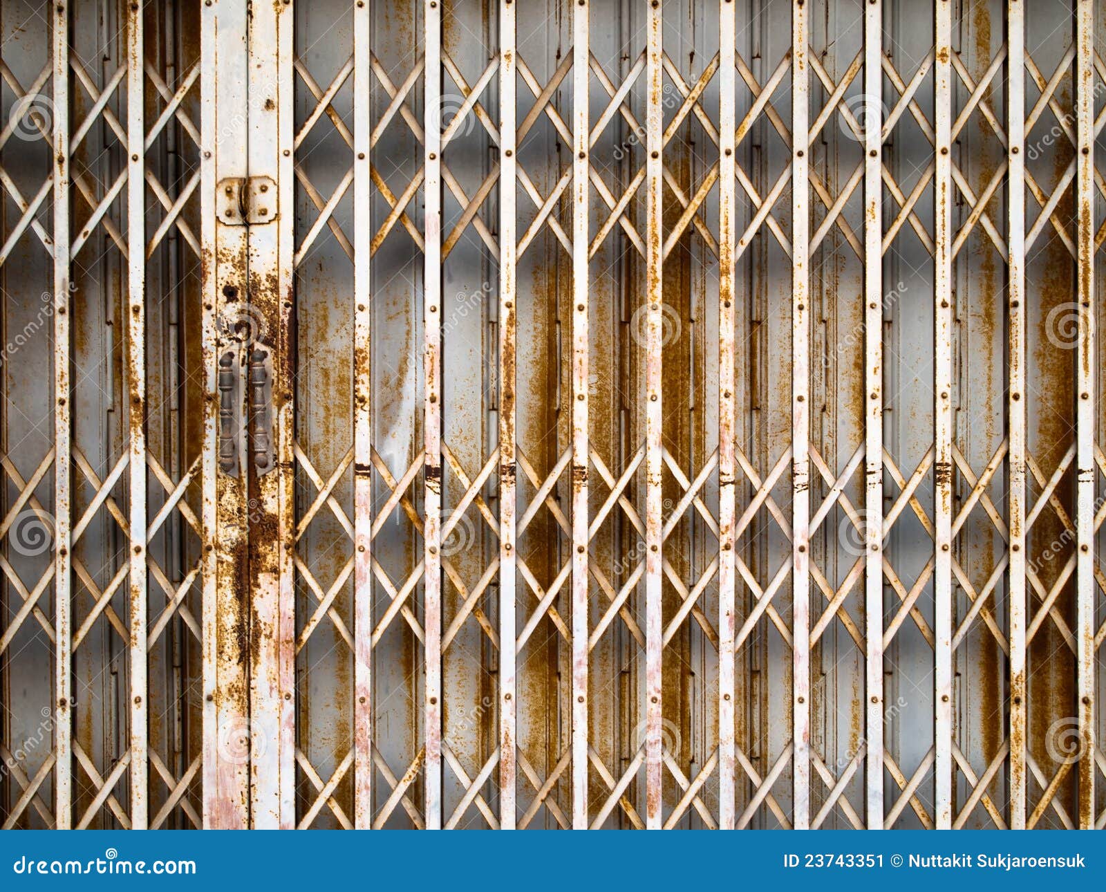 Old rust fold Steel door stock image. Image of protection - 23743351