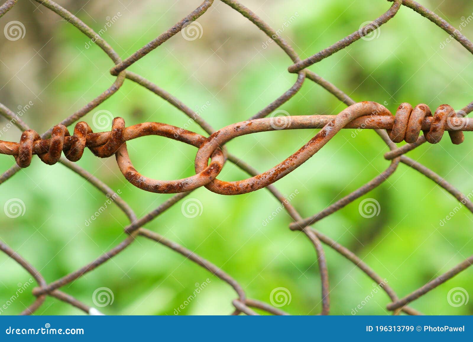 Old Rust Metal Fence As Protection Grid Concept Stock Image - Image of ...