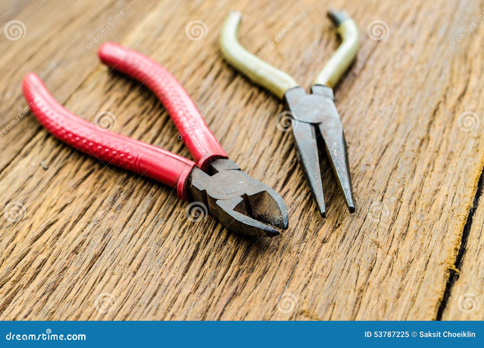 Old rust pliers and pincer stock image. Image of pliers - 53787225