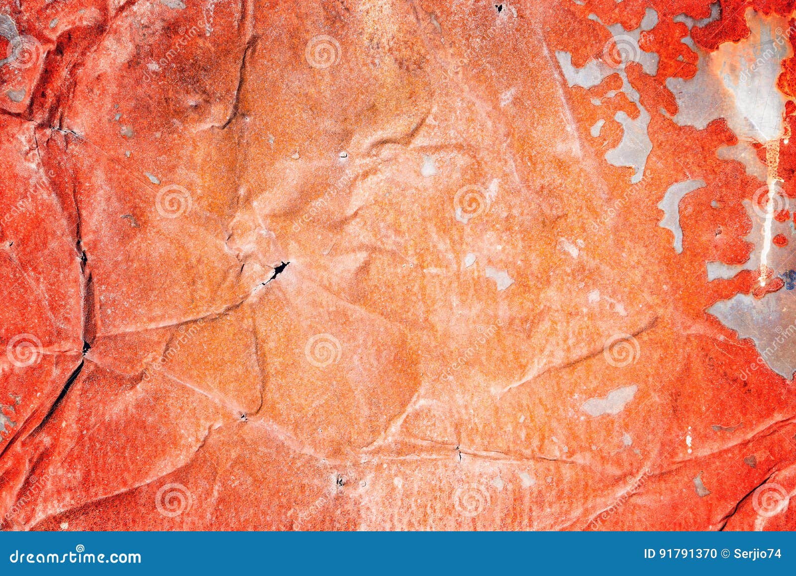 Old rust red background. stock photo. Image of rust, wall - 91791370