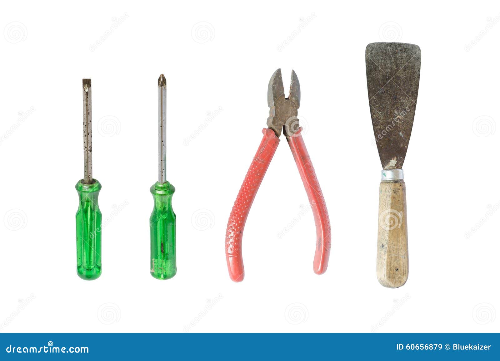 Old Rust Tools Isolated on White Stock Image - Image of isolate, object ...