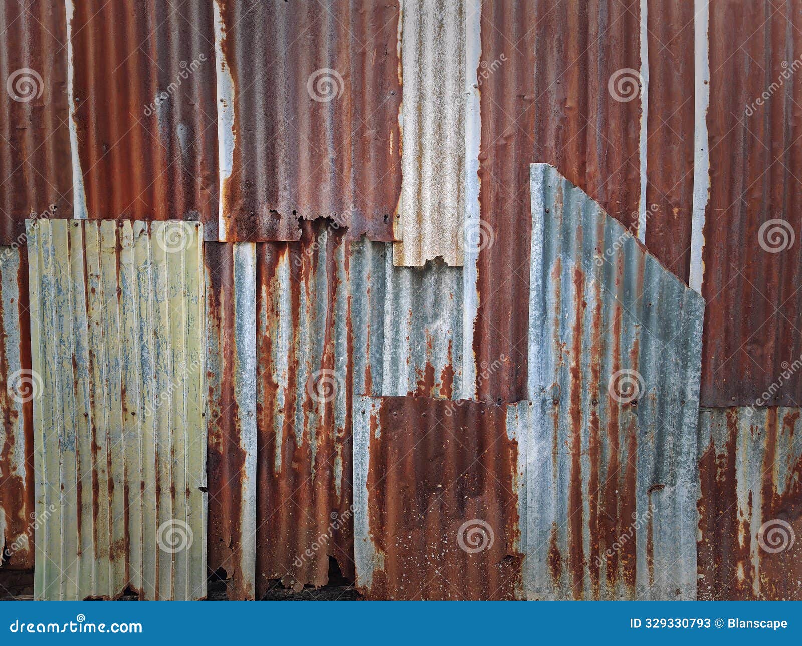 Zinc Sheet Vertical, Galvanized Sheets Make The Wall Rust, Texture ...