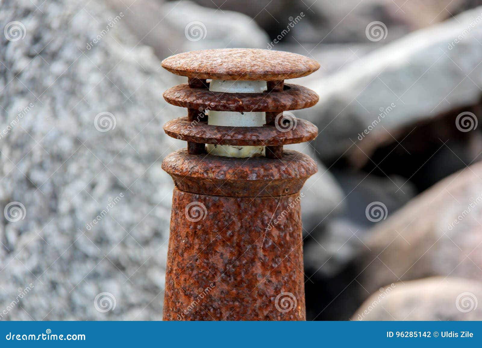 Old rusted Berth lamp stock photo. Image of grunge, coast - 96285142