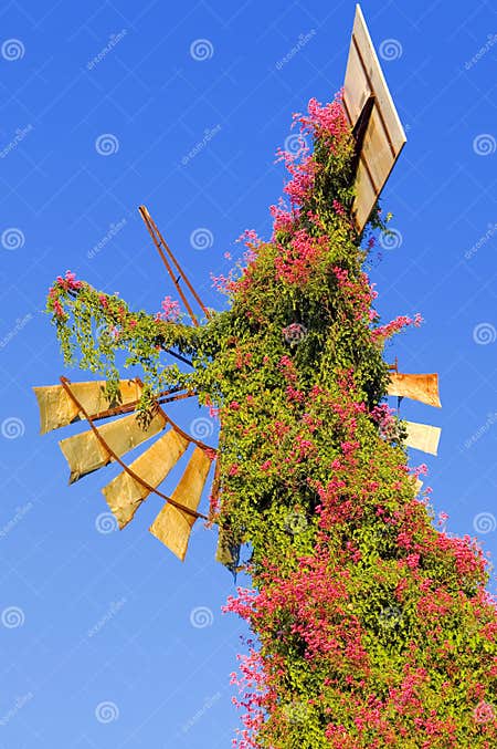 Old Rusted Broken Windmill stock photo. Image of blades - 2340304