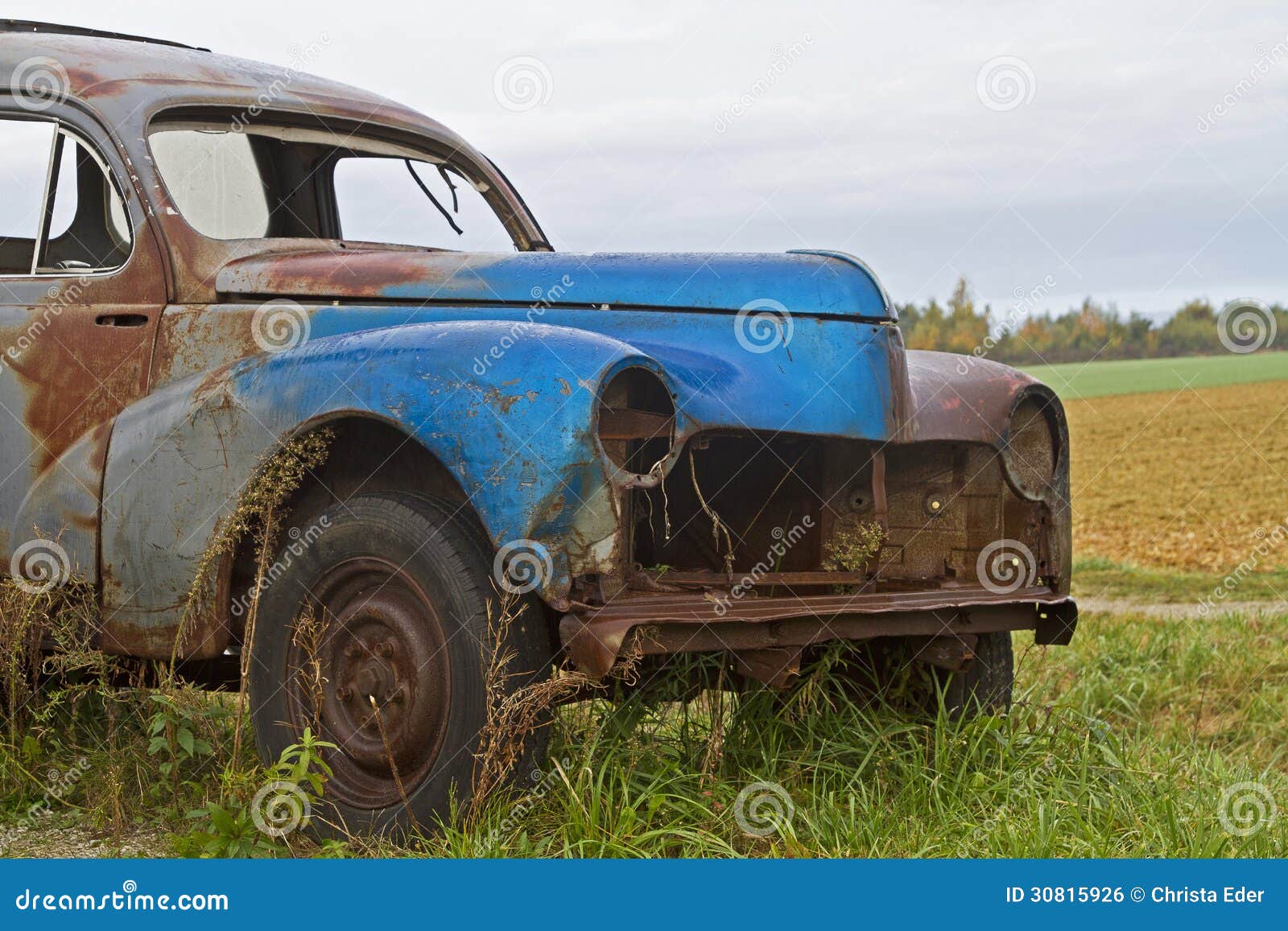 Old rusted car stock photo. Image of vintage, repaired - 30815926
