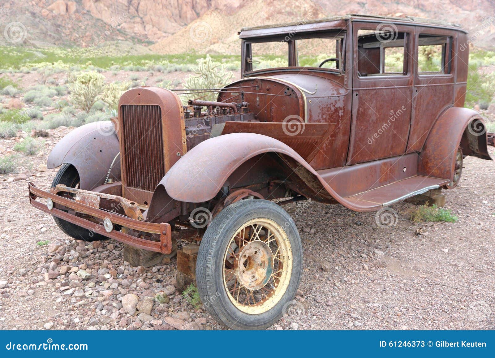 Old rusted car stock image. Image of antique, transportation - 61246373