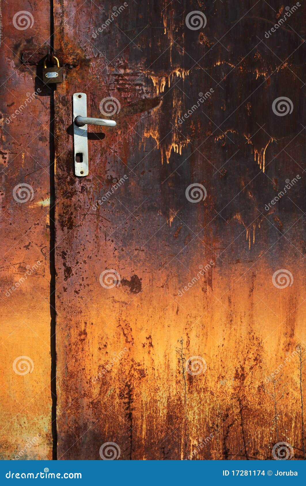 Old rusted door stock photo. Image of closed, colorful - 17281174