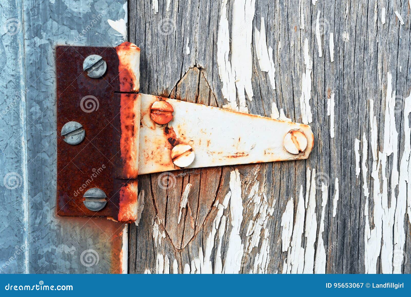 Old Rusted Door Hinge stock image. Image of steel, metal - 95653067