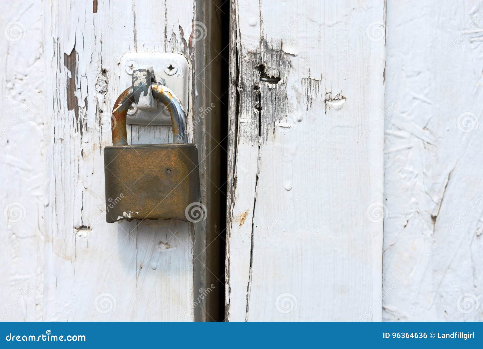 Old Rusted Door Lock stock photo. Image of metal, aged - 96364636