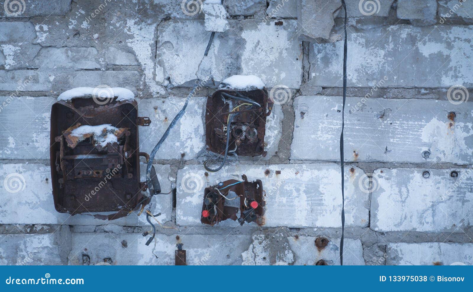 Old rusted electric switch stock photo. Image of equipment - 133975038