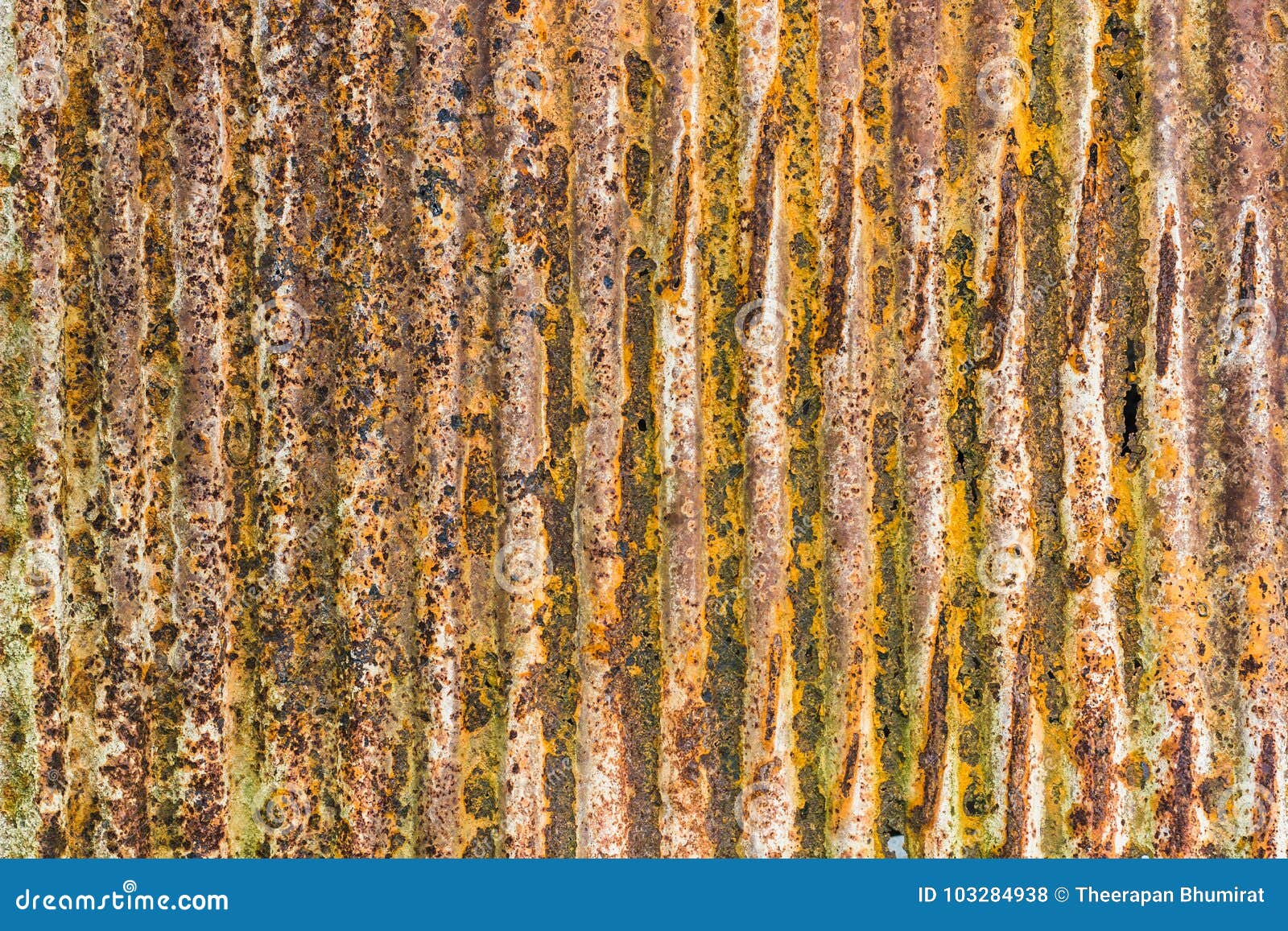 Old Rusted Galvanized Sheet Pattern Texture Background. Stock Photo ...