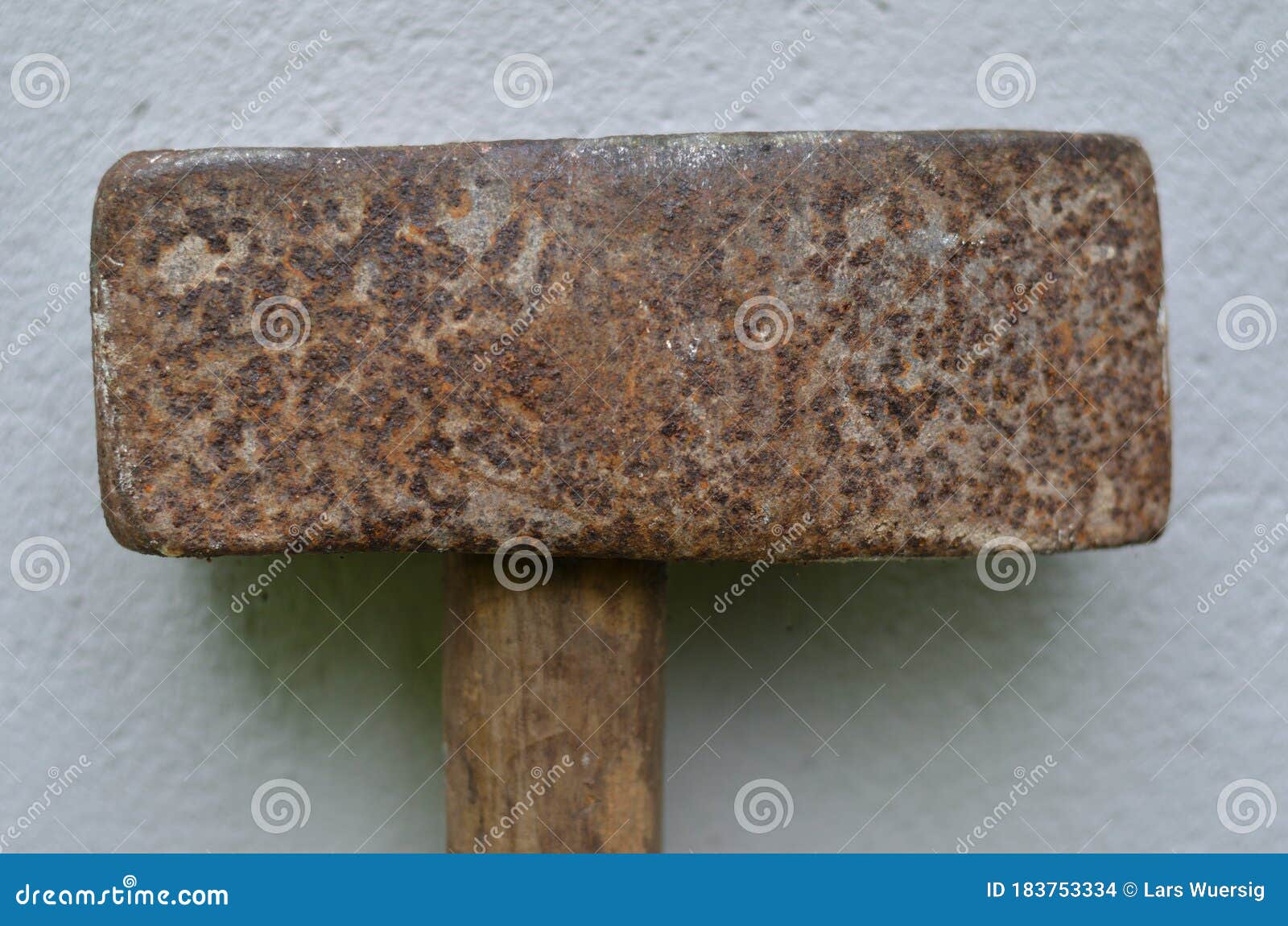 Old Rusted Hammer with Handle Stock Photo - Image of chic, handle ...