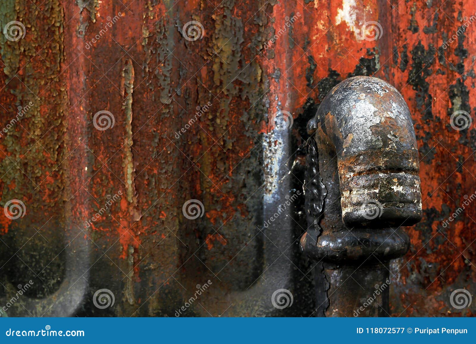 Old Rusted Iron and Peeling Paint Stock Image - Image of abstract, iron ...