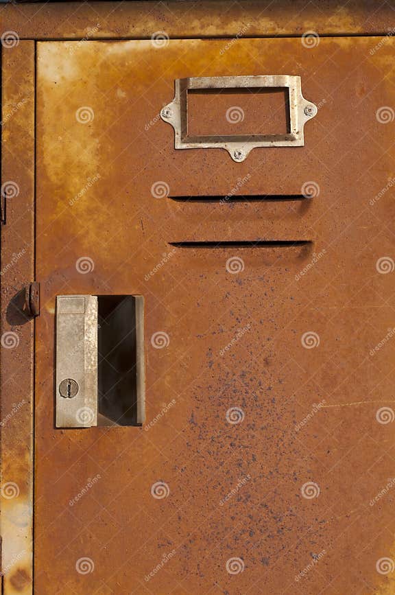 Old and rusted locker stock image. Image of steel, background - 84056415