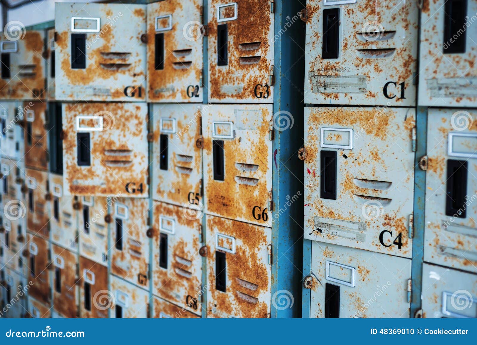Old and rusted locker stock photo. Image of door, locker - 48369010