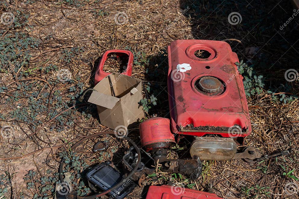 Old rusted machine stock photo. Image of heavy, dirty - 236055988