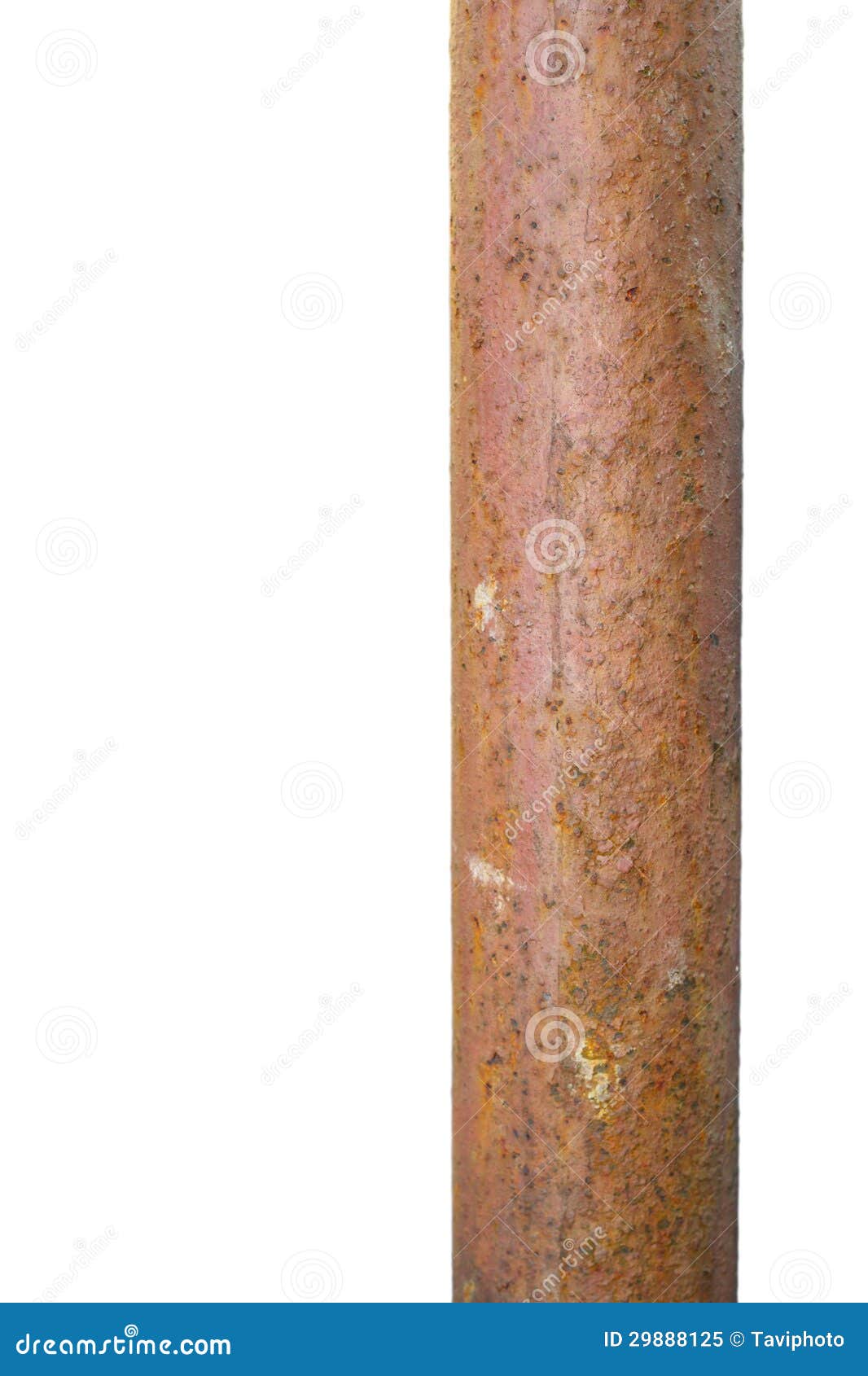 Rusted bar over white stock image. Image of dirty, faded - 29888125