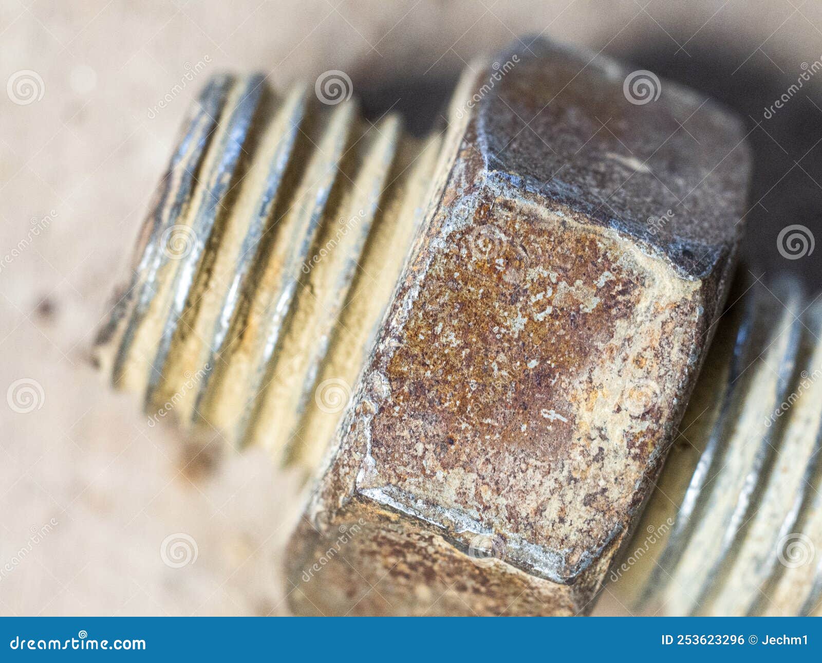Old Rusted Nut. Texture or Coating for Graphic Design Stock Photo ...