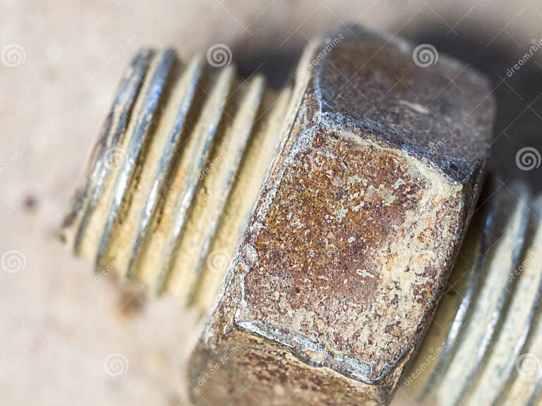 Old Rusted Nut. Texture or Coating for Graphic Design Stock Photo ...
