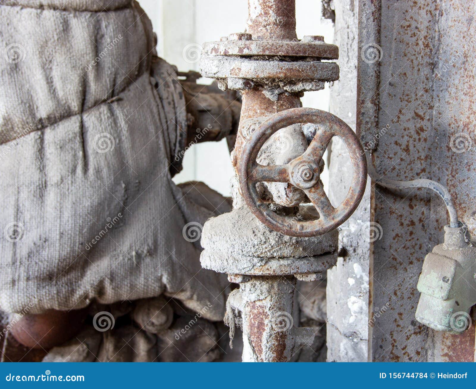 Old Rusted and Oxidized Shut-off Valve Stock Photo - Image of metal ...