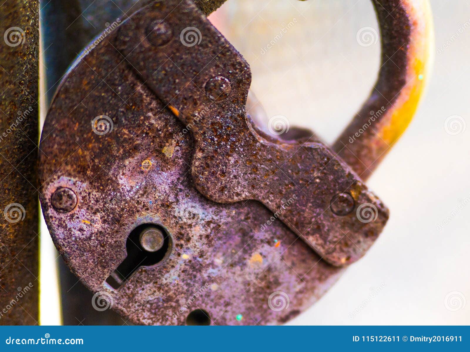 Old rusted Padlocks stock image. Image of closeup, rusted - 115122611