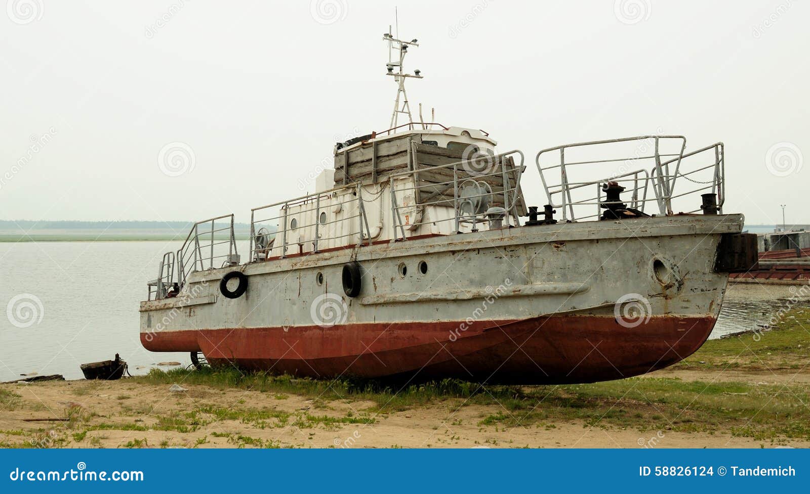 Old rusted ship. stock photo. Image of port, iron, dirty - 58826124