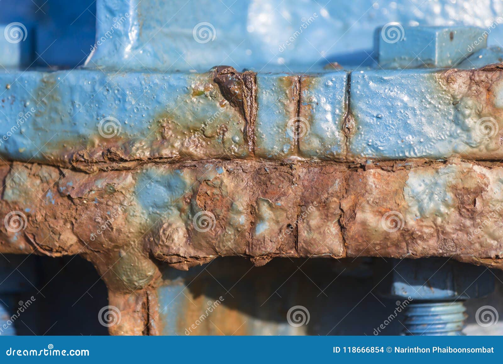 Rust Damage Steel Structure Stock Photo - Image of industry, electrical ...