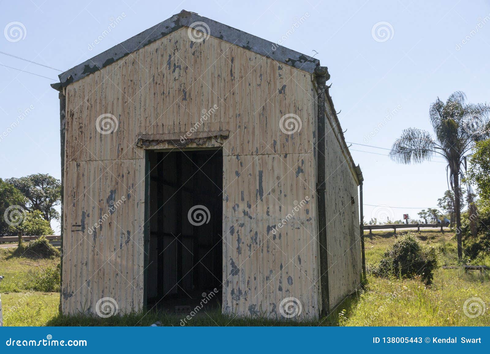A Old Rusted Storage unit stock image. Image of bushes - 138005443