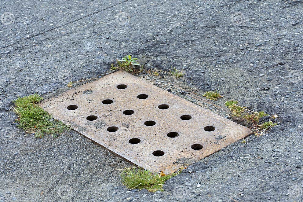 Old Rusted Storm Water Drain Close Up Stock Image - Image of drain ...