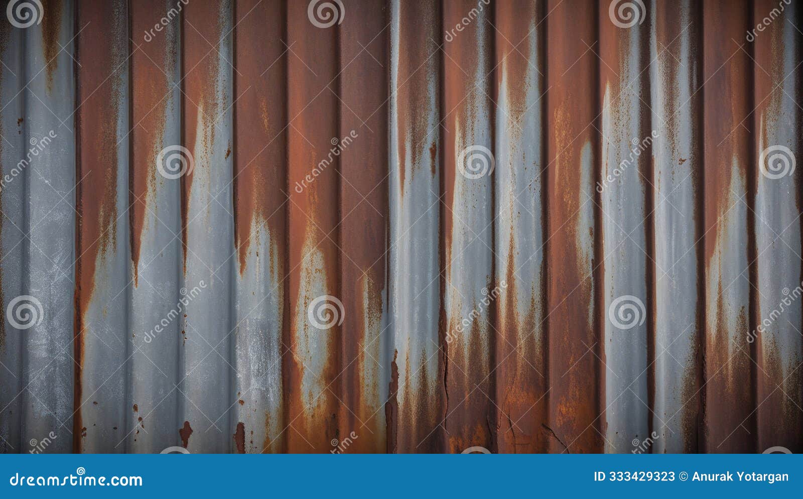 Old Rusted Textured Corrugated Sheet Background, Old Zinc Wall Texture ...