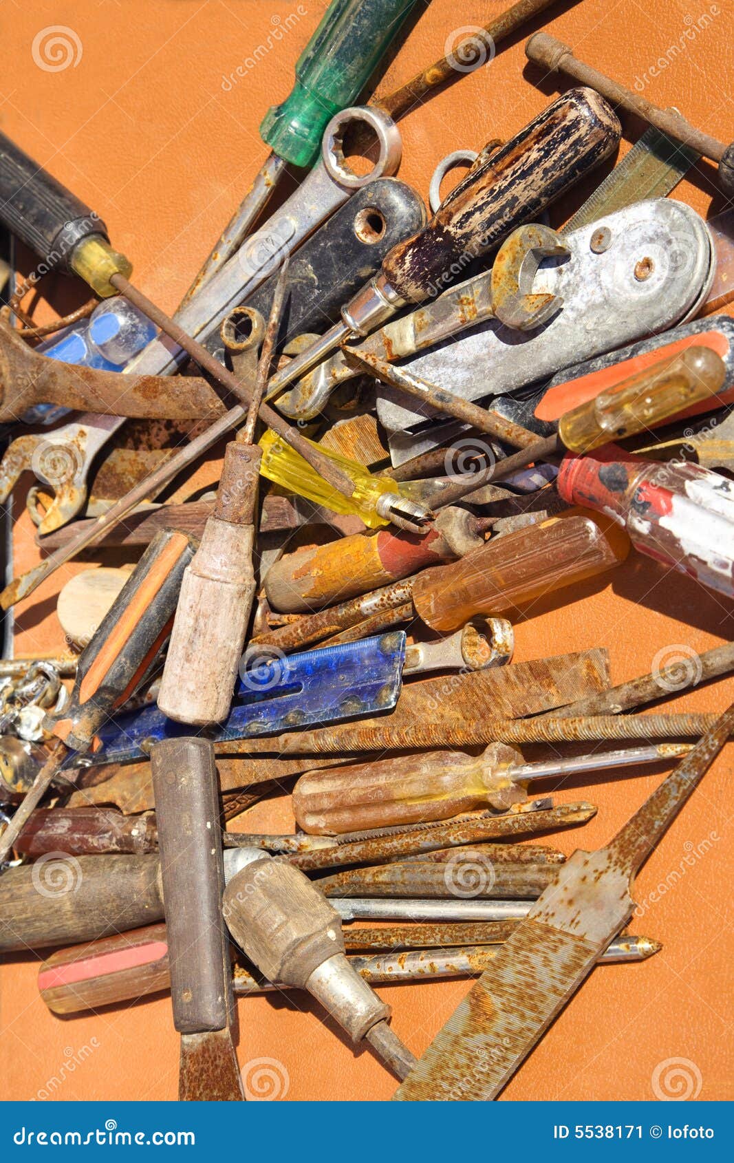 Old rusted tools stock image. Image of screwdriver, color - 5538171
