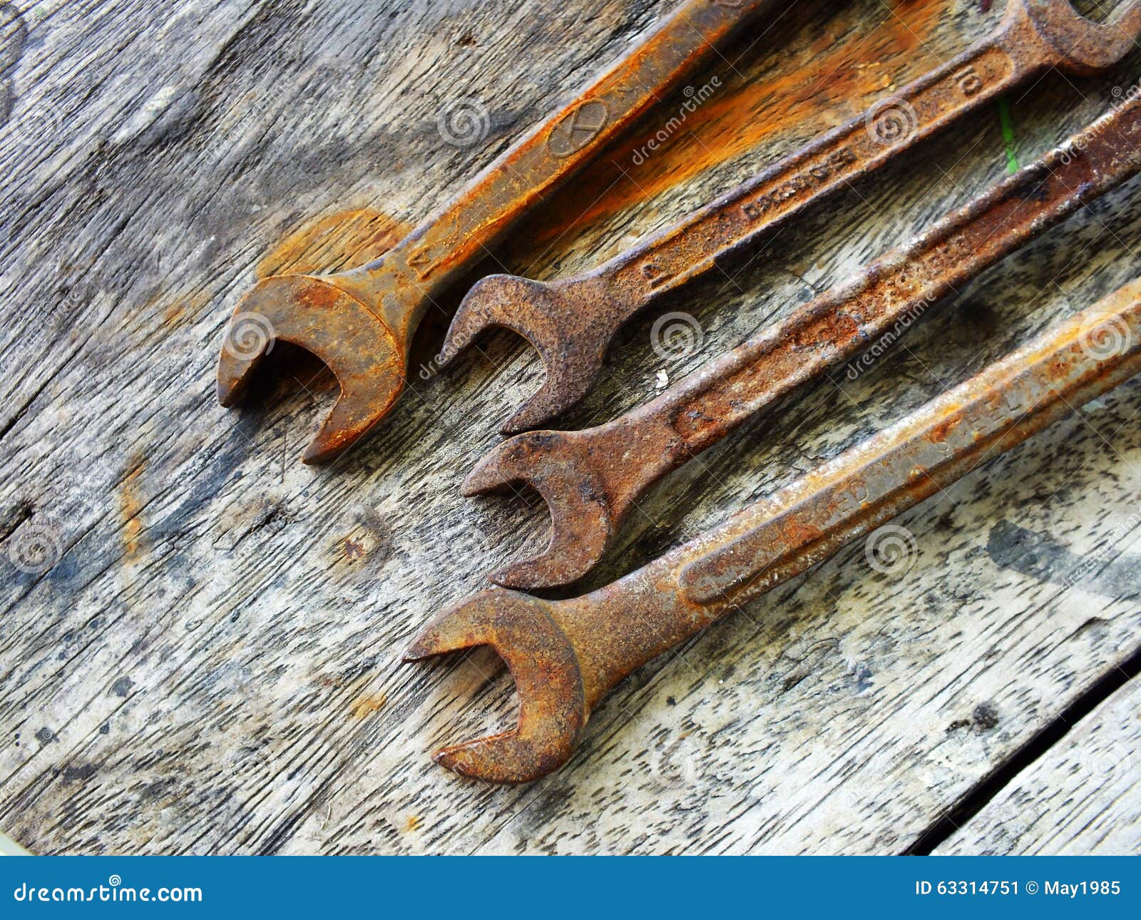 Old rusted tools stock image. Image of board, hardwood - 63314751