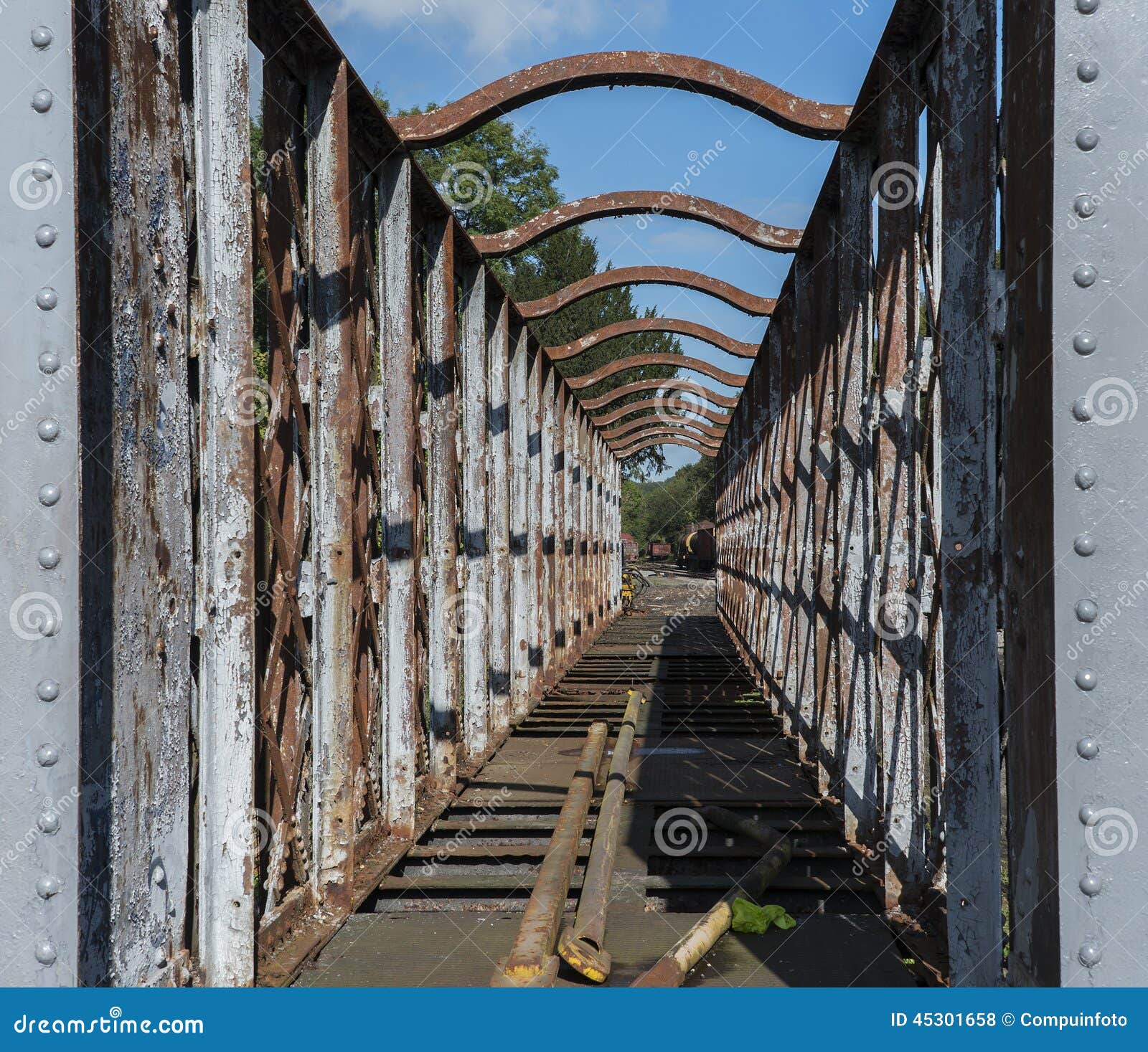 Old Rusted Train at Trainstation Stock Photo - Image of industry ...