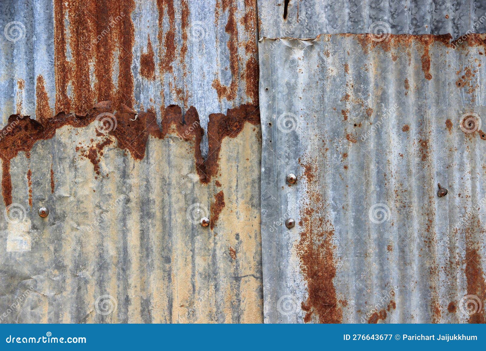 Old Rusted Zinc Wall Background Texture Stock Image - Image of rusty ...