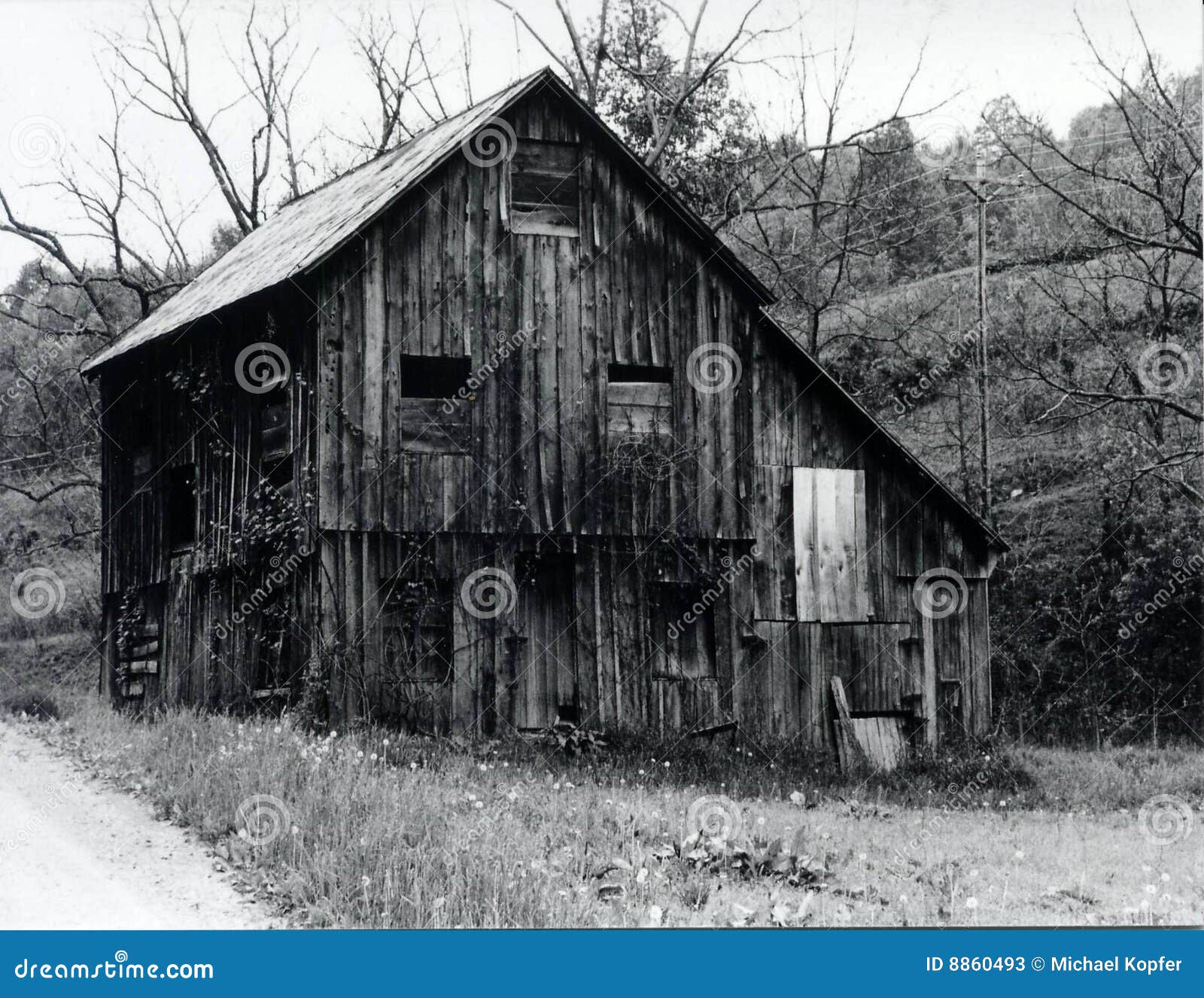 Old, Rustic Barn stock image. Image of houses, lonely - 8860493