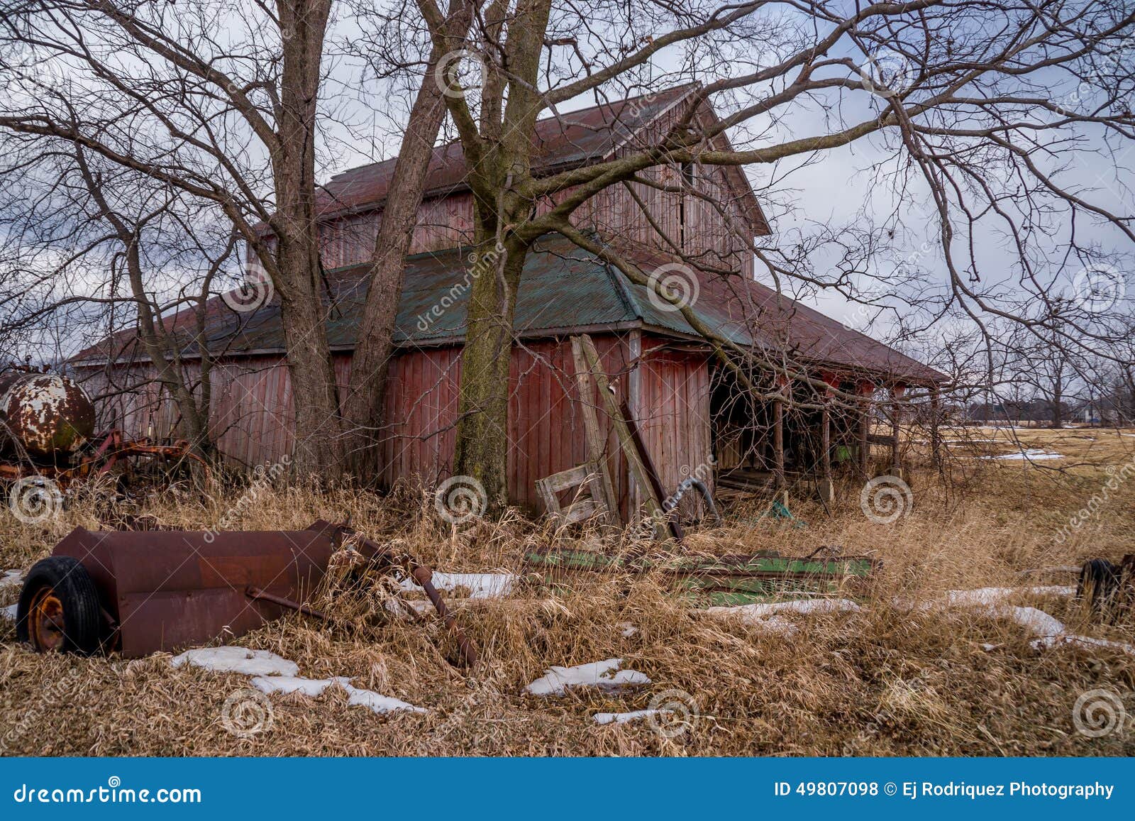 Old rustic barn. stock photo. Image of cloudy, broken - 49807098