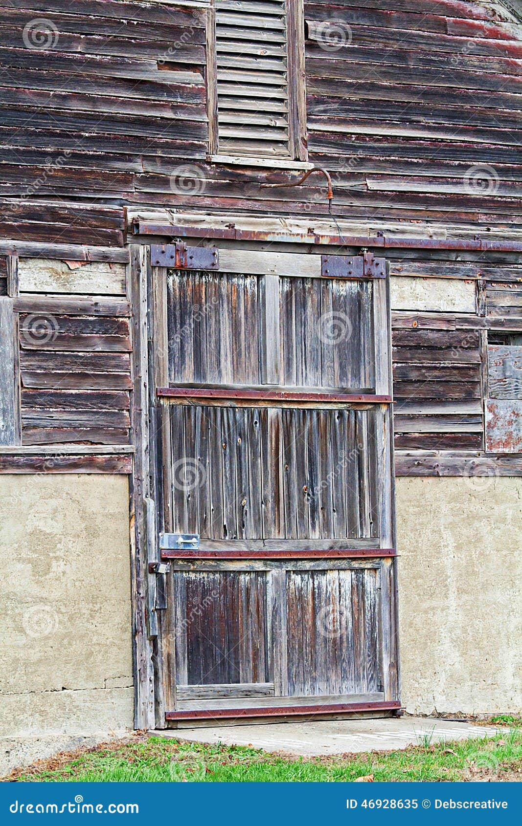 Old Rustic Barn Door stock image. Image of metal, home - 46928635