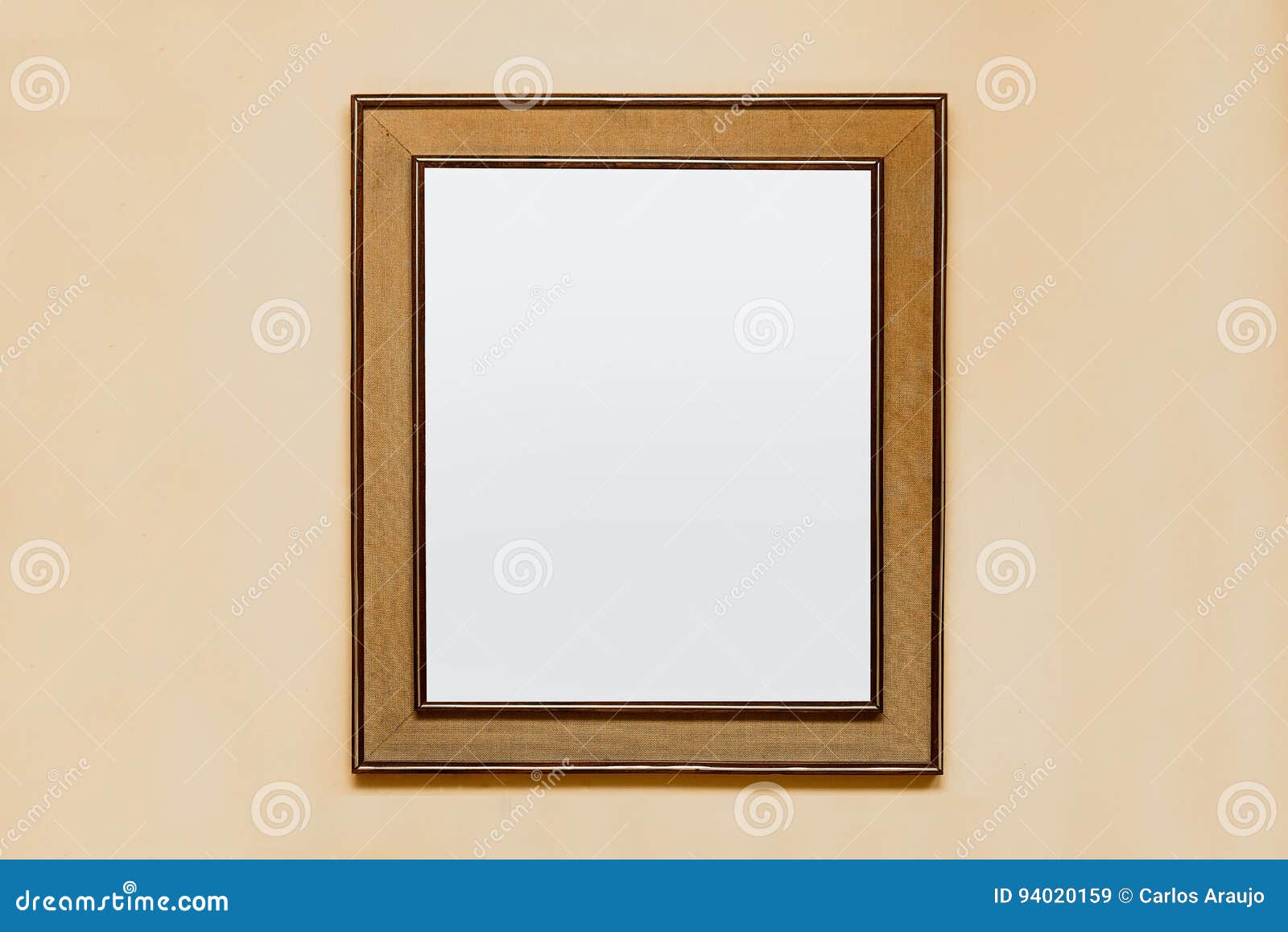 Old Rustic Blank Horizontal Frame on the Wall at a House Stock Image ...