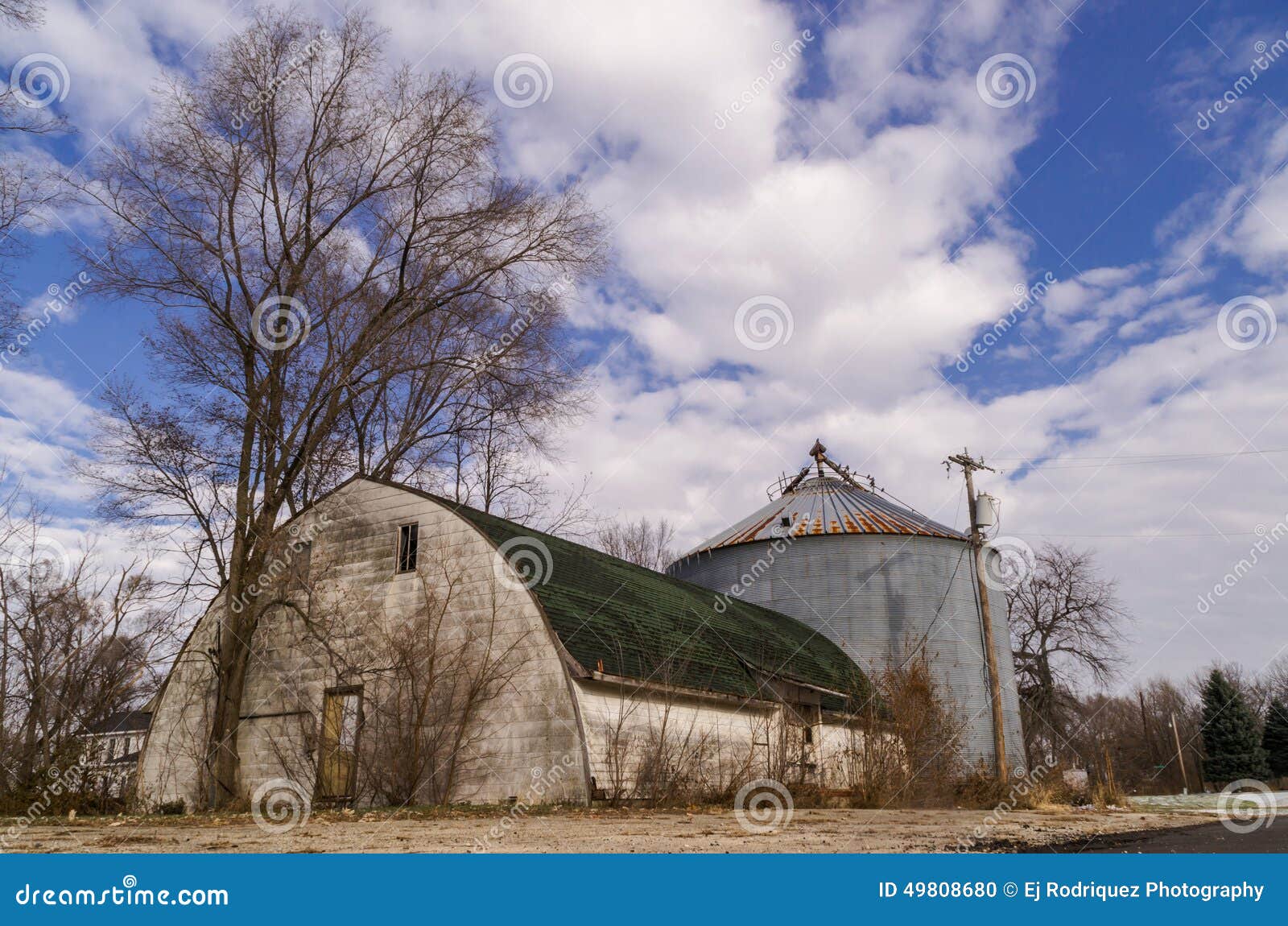 Old rustic building. stock photo. Image of cloud, building - 49808680
