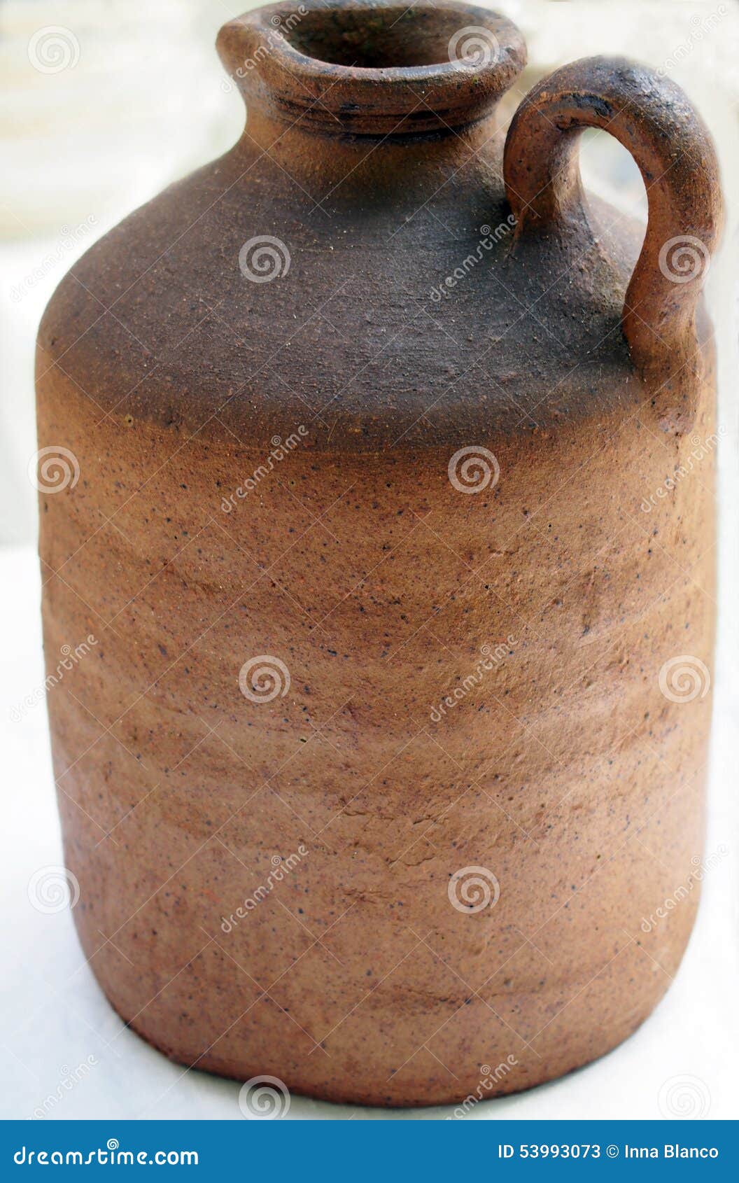 Old Rustic Clay Wine Pitcher Stock Image - Image of glazed, culture ...